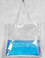 China Summer Beach Bag Pvc Clear Transparent Purse Knitting Small Shoulder Bags Designer Jelly Bag, Handbag Fashion Shoulder B for sale