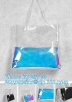 China Summer Beach Bag Pvc Clear Transparent Purse Knitting Small Shoulder Bags Designer Jelly Bag, Handbag Fashion Shoulder B for sale