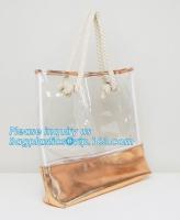 China Summer Beach Bag Pvc Clear Transparent Purse Knitting Small Shoulder Bags Designer Jelly Bag, Handbag Fashion Shoulder B for sale