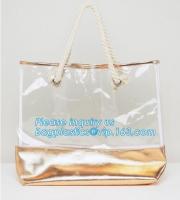 China Summer Beach Bag Pvc Clear Transparent Purse Knitting Small Shoulder Bags Designer Jelly Bag, Handbag Fashion Shoulder B for sale