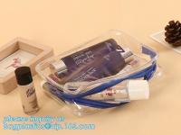 China Soft PVC EVA Clear Plastic Vinyl Cosmetic Packaging Bag with Zipper, makeup pouch transparent PVC clear cosmetic bags for sale