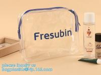 China Soft PVC EVA Clear Plastic Vinyl Cosmetic Packaging Bag with Zipper, makeup pouch transparent PVC clear cosmetic bags for sale