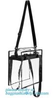 China Multi-pockets School Outdoor Clear Transparent PVC Daypack Backpack, Heavy-duty clear PVC school travel backpack with pa for sale