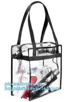 China Multi-pockets School Outdoor Clear Transparent PVC Daypack Backpack, Heavy-duty clear PVC school travel backpack with pa for sale