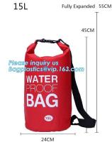 China Outdoor Polyester PVC Ocean Pack Waterproof Dry Bag, Waterproof Bag With Shoulder , backpack dry bag for Camping ,Custom for sale