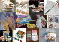 China PE LDPE fish food double zip lock plastic packaging bag, eco friendly zip lock pouch bag,k bags custom, FDA LDPE M for sale
