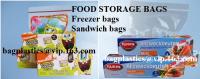 China double track custom printing freezer zipper bags, Resealable clear PE double sealed zipper bag wholesales, FDA food pack for sale