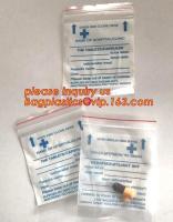 China Custom printed LDPE medical k pills medicine zipper resealable small plastic bag, medical grade clear plastic zipp for sale