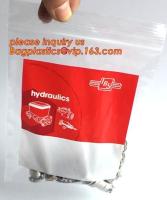China BIODEGRADABLE medical k pill bags white block, medical zipper closing bags, Disposable medical surgical packaging for sale