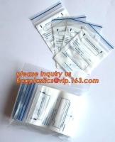 China BIODEGRADABLE medical k pill bags white block, medical zipper closing bags, Disposable medical surgical packaging for sale
