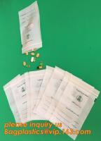 China medical packaging plastic sterilized medical k bag, block writable zip lock drug medical envelope bags, packaging for sale