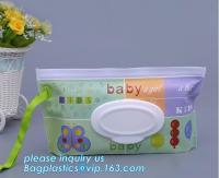 China eco biodegradable Reusable CMYK UV Printed Zip Top Travel Plastic EVA Baby Tissue Wet Wipes Bag, EVA Wet Tissue Bags for sale