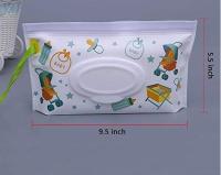 China Reusable custom EVA wet wipe pouch, zipper baby wet wipe tissue bag, Portable EVA Custom wet tissue packaging bag with p for sale