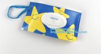 China Eco-friendly reusable custom printed zipper top plastic EVA wet wipe, Cheap Custom Plastic packaging bag baby eva tissue for sale