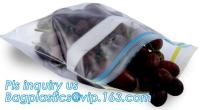China Double track zip loc bag made from food grade material for apple packing, double track zipper apple bag, Gallon Storage for sale