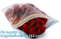 China Double track zip loc bag made from food grade material for apple packing, double track zipper apple bag, Gallon Storage for sale