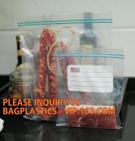 China waterproof various color ldpe custom plastic k bag, LDPE zipper freezer bags with box, waterproof Slider zipper ba for sale