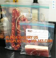 China waterproof various color ldpe custom plastic k bag, LDPE zipper freezer bags with box, waterproof Slider zipper ba for sale