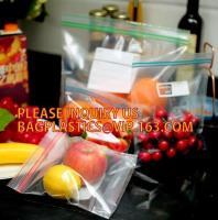 China waterproof various color ldpe custom plastic k bag, LDPE zipper freezer bags with box, waterproof Slider zipper ba for sale