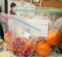 China waterproof various color ldpe custom plastic k bag, LDPE zipper freezer bags with box, waterproof Slider zipper ba for sale