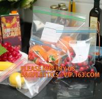 China waterproof various color ldpe custom plastic k bag, LDPE zipper freezer bags with box, waterproof Slider zipper ba for sale
