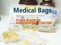 China Recloseable k PE bags/ LDPE material Medicine zipper bag/ clear PE pouch, Heavy duty LDPE double-track zipper pac for sale