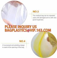 China Recloseable k PE bags/ LDPE material Medicine zipper bag/ clear PE pouch, Heavy duty LDPE double-track zipper pac for sale