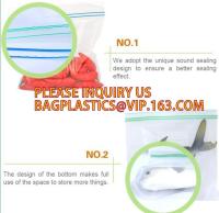 China Double zip seal packaging bag, Double sealed food storage custom printed plastic zip lock bag, Moisture Proof plastic go for sale