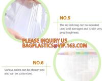China Double zip seal packaging bag, Double sealed food storage custom printed plastic zip lock bag, Moisture Proof plastic go for sale