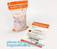 China Zip-lock Bag BIOHAZARD SPECIMEN LAB BAG, printed zip lock plastic bags,medical transport bag,lab specimen transport bags for sale