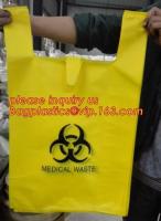 China trash bag for infecciosas, hospital use, biohazardous refuse bag, biodegradable compostable medical biohazard bags with for sale