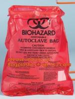 China biohazard large plastic medical waste bag, Autoclave Biohazard Bag Plastic for Healthcare Medical Waste Bags, Biohazard for sale