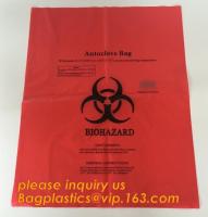 China Extra large capacity biohazard drawtape trash bag interleaf coreless roll plastic garbage bag for hospital use, Industri for sale