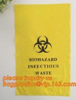 China biodegradable biohazard bag, biohazard clinical waste bag, Medical Trash Bin Liner Biohazard Waste Garbage Bags For Hosp for sale