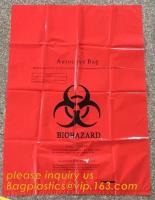 China Biohazard Waste Garbage Bag, hazardous waste yellow plastic bag asbestos garbage bag, biohazard zipper bag, bagease, pac for sale