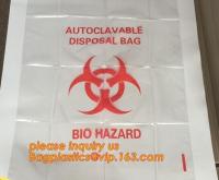 China heavy duty red medical biohazard garbage trash bags, PE Eco-friendly biohazard garbage bags, Heavy Duty biohazard infect for sale