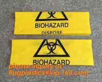 China heavy duty red medical biohazard garbage trash bags, PE Eco-friendly biohazard garbage bags, Heavy Duty biohazard infect for sale