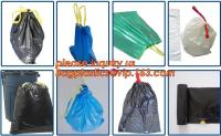 China LDPE drawstring type biohazard waste garbage bag, HDPE drawstring type biohazard waste garbage bag, isolation infectious for sale