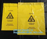 China yellow/red/black biohazard autoclave bag/biohazard autoclavable bin liner, biohazard plastic bags,biohazard waste bag,me for sale