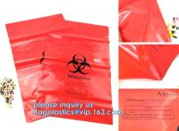 China Draw string Biohazard garbage/trash bag for infecciosas/hospital use, biohazardous waste bag, bagplastics, bagease, pac for sale