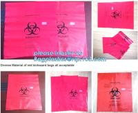 China infectious medical waste disposal plastic bag, plastic clinical waste bag, medical waste bag biohazard bag, bagease for sale