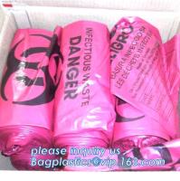 China Medical Consumables Biohazard waste bag, Drawstring Medical Waste Bags, Medical Biohazard Autoclave Bags, bagplastics for sale