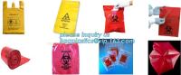 China Biohazard Bag Linear Low Density, Red Isolation Infectious Waste Bag, Zip-Closure Biohazard Specimen Bags, bagplastics for sale
