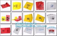 China Yellow with black biohazard logo plastic drawstring trash bag, High quality Useful Trash Bag with Drawstring, BAGEASE for sale