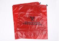 China Adhensive tape bag, self seal bagsYellow/red/black biohazard infectious/medical waste bag/liner with drawcord/drawstring for sale