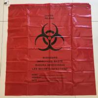 China Adhensive tape bag, self seal bagsYellow/red/black biohazard infectious/medical waste bag/liner with drawcord/drawstring for sale