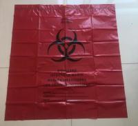 China Adhensive tape bag, self seal bagsYellow/red/black biohazard infectious/medical waste bag/liner with drawcord/drawstring for sale