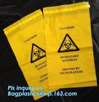 China LDPE Specimen Biohazard Bag/k bag with pocket, Disposable Endoscopic Specimen Retrieval Bags/Medical Biohazard Spe for sale