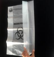 China biodegradable biohazard bag/Recycled garbage bag, Polyethylene Biohazard Printed Clear Plastic k Specimen Bags Wit for sale