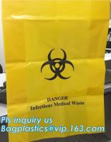 China Biohazard disposable medical sterilization retort pouch bags hospital medical waste garbage biohazard bag, bagplastics for sale